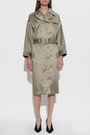 WILLY CHAVARRIA Belted Trench Coat - Green