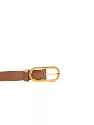 Miu Miu Oval-buckle Leather Belt