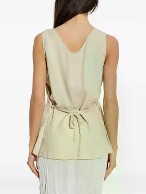 Hanro Sleeveless Blouse With Rear Tie
