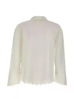 THE GARMENT Kirsten Scalloped-collar Shirt - Neutrals