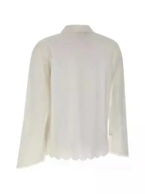 THE GARMENT Kirsten Scalloped-collar Shirt - Neutrals