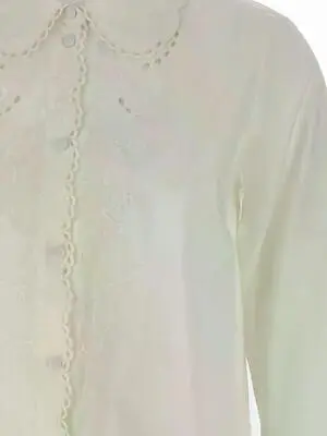 THE GARMENT Kirsten Scalloped-collar Shirt - Neutrals