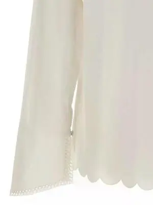 THE GARMENT Kirsten Scalloped-collar Shirt - Neutrals