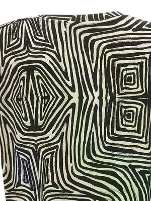 ELENA MIRÒ Abstract-pattern Gathered T-shirt