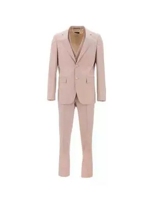 BOSS Virgin Wool Suit - Pink