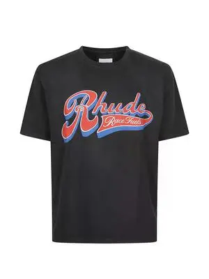 Rhude Logo-print T-shirt - Black