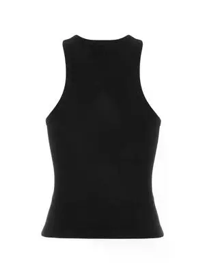 Balenciaga Ribbed-knit Racer-back Top