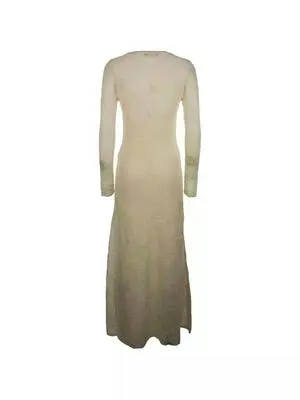 Fabiana Filippi Sequin-embellished Open-knit Dress - Neutrals