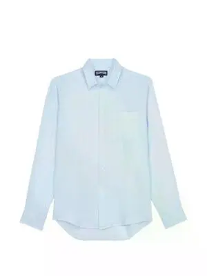 Vilebrequin Linen Chest-pocket Shirt - Blue
