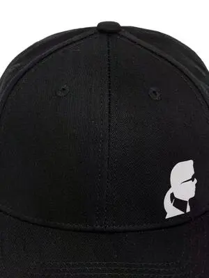 Karl Lagerfeld Ikonik Karl Baseball Cap - Black