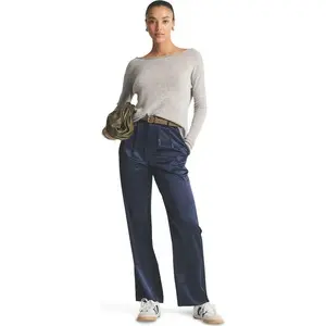 Naadam Lightweight Cashmere Boatneck Sweater - Cement