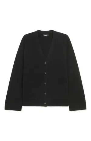 Naadam Signature Cashmere Boxy Cardigan - Black
