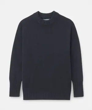 Naadam Luxe Cashmere Oversized Crewneck Sweater - Black