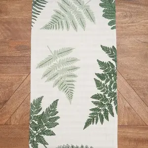 C&F HOME Botanical Forest Reversible Graphic Print Machine Washable Table Runner 14" X 72