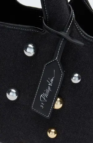 3.1 Phillip Lim Dome Embellishment Mini Market Tote Bag