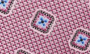 Nordstrom Medallion Silk Neck Tie - Pink