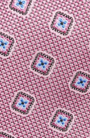 Nordstrom Medallion Silk Neck Tie - Pink