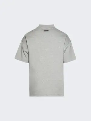 Fear Of God 90s Fit Pique Short Sleeve Polo Concrete Heather
