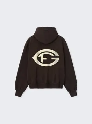 Fear Of God Classic Fit Half Raglan Hoodie - Brown