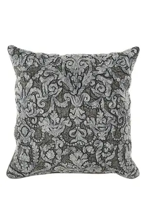 VILLA HOME COLLECTION Empress Linen Accent Pillow - Charcoal