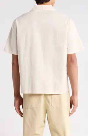 PACSUN Elai Button-up Cotton & Linen Camp Shirt