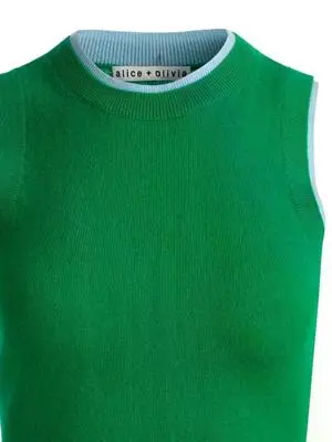 Alice + Olivia Araceli Two-tone Top