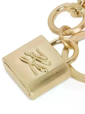 Karl Lagerfeld Padlock Logo-plaque Keyring
