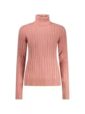NORWAY 1963 Cable-knit Roll-neck Sweater