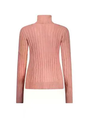 NORWAY 1963 Cable-knit Roll-neck Sweater