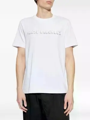 Moose Knuckles Flocked-logo T-shirt
