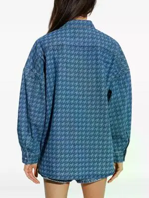 Perfect Moment Houndstooth Denim Shirt