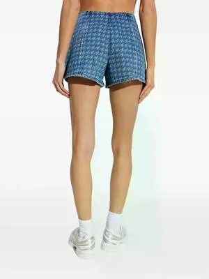 Perfect Moment Houndstooth Denim Shorts