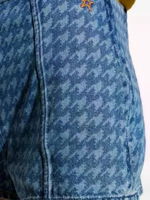 Perfect Moment Houndstooth Denim Shorts