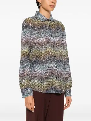Missoni Zigzag Print Shirt - Blue