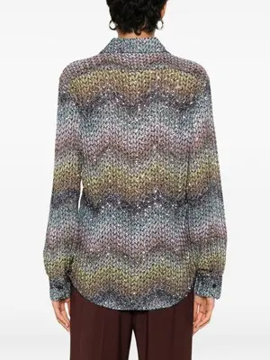 Missoni Zigzag Print Shirt - Blue