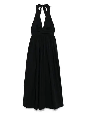 Matteau Cotton Midi Dress - Black