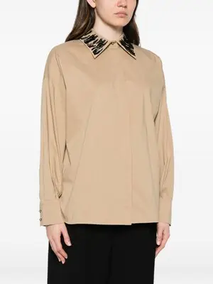 Max Mara Cotton Blend Shirt - Beige