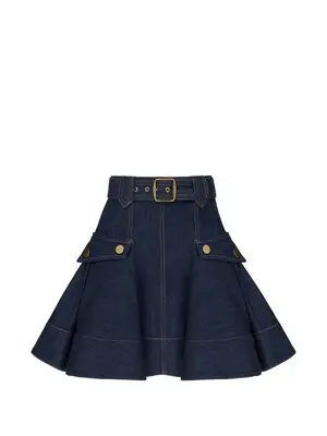 Zimmermann Denim Cargo Mini Skirt