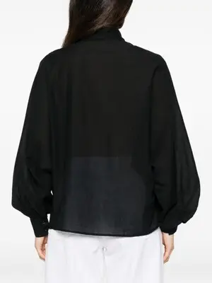 SOSUE Antonia Cotton Shirt - Black