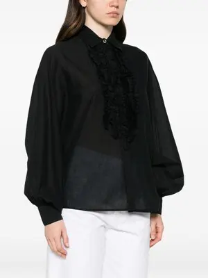 SOSUE Antonia Cotton Shirt - Black