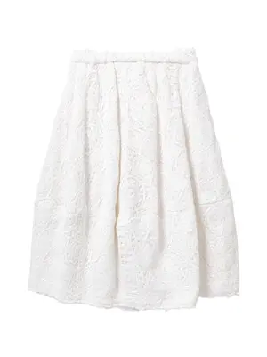 Comme Des Garçons Cotton Midi Skirt