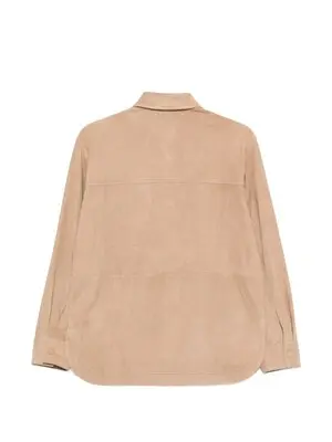 Paul Smith Leather Shirt - Beige