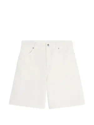 Maison Kitsuné Denim Cotton Shorts - White