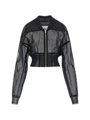 Rick Owens Nylon Bomber Jacket - Black