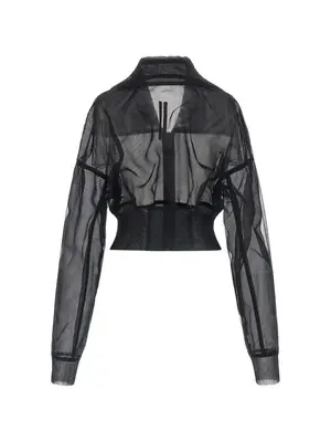 Rick Owens Nylon Bomber Jacket - Black