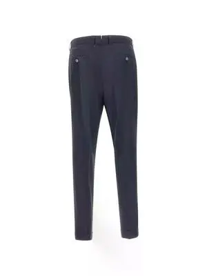 BOSS Pleated Straight-leg Trousers