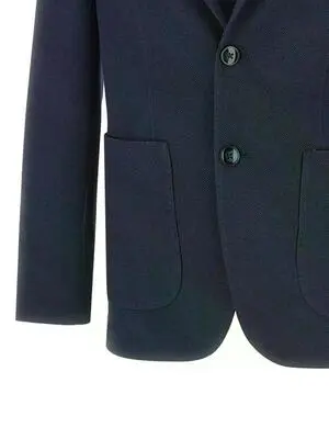 MARCHESANI Honeycomb-weave Slim-fit Blazer