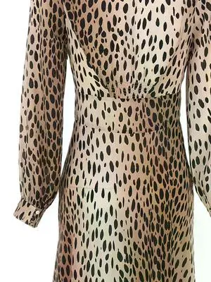 Rixo Emory Leopard-print Dress