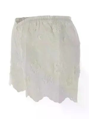 THE GARMENT Fleur Embroidered Scalloped Shorts