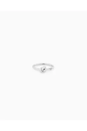 Emporio Armani Sterling Silver Knot Ring - Red